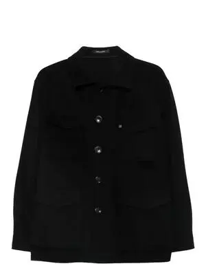 Tagliatore Button-fastening Patch-pocket Jacket - Black