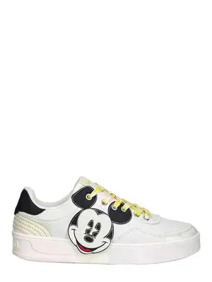 Desigual Mickey Mouse Lace-up Sneakers - White
