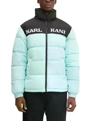 KARL KANI Colour-block Puffer Jacket - Blue