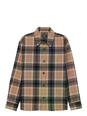 A.p.c. Plaid Check-pattern Shirt - Blue