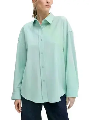 American Vintage Button-down Point-collar Shirt - Green