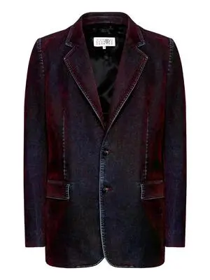 MAISON MARGIELA Denim Blazer - Purple