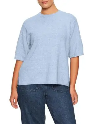 Sanctuary Relaxed Fit Sweater Tee Blue Powder