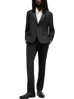 ALLSAINTS Panel-lapel Single-breasted Blazer - Black