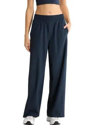 Zella Transit Wide-leg Pants - Navy Sapphire