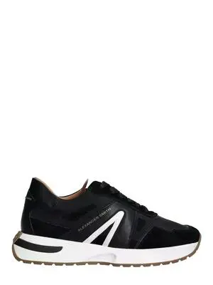 ALEXANDER SMITH Panelled Lace-up Sneakers - Blk