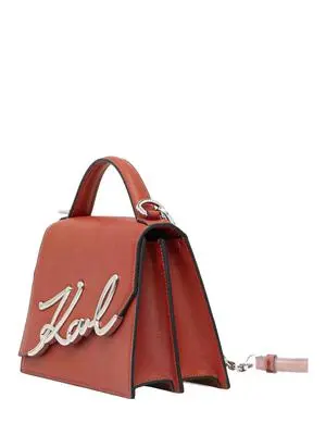 Karl Lagerfeld Logo-plaque Satchel - Brown