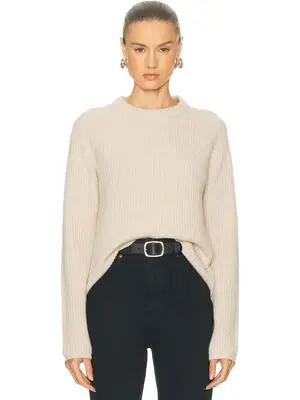 Jenni Kayne Cashmere Fisherman Sweater - Oatmeal