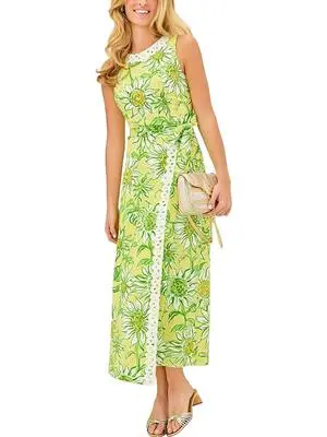 Lilly Pulitzer® Fresia Stretch Maxi Dress - Limoncello Sunbelievable