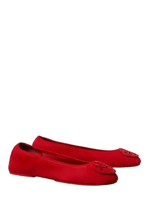 Tory Burch Reva Travel Ballerinas - Toucan Red
