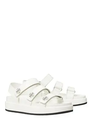 Tory Burch Kira Triple Strap Sandals - Cloud