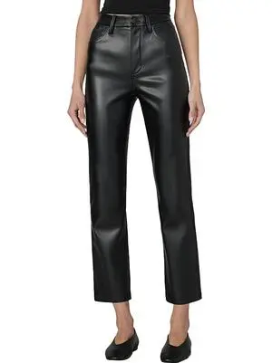 Joe's Jeans The Lyra Slim Faux Leather Jeans - Black