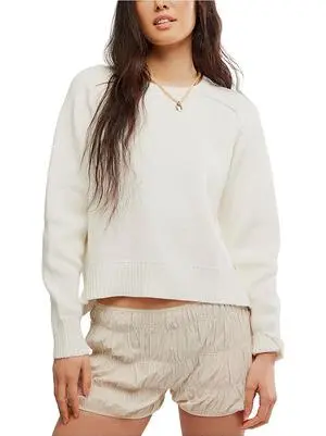 Free People Spring Street Sweater - Optic White