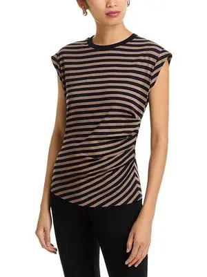 BOSS Epka Striped Top - Captain Pumice Stripe