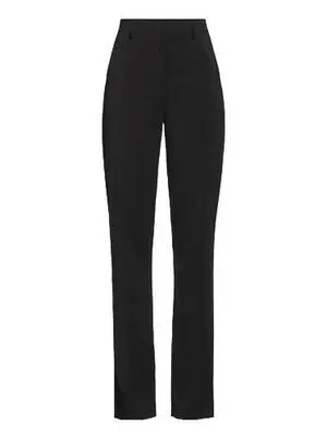 Patrizia Pepe Straight-Leg Crepe Pants Black