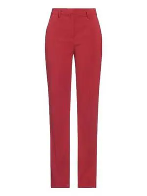 Patrizia Pepe Straight-Leg Crepe Pants Red