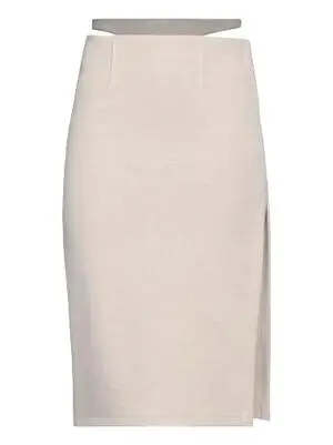 Patrizia Pepe Midi Pencil Skirt - Beige