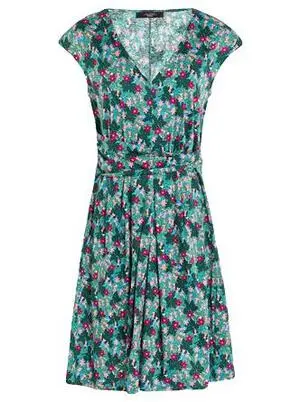 Max Mara Flared Floral-print Midi Dress - Green