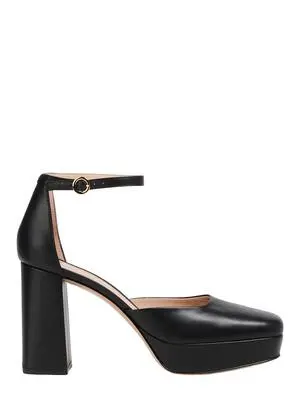 GIANVITO ROSSI Vian Leather Platform Pumps - Black
