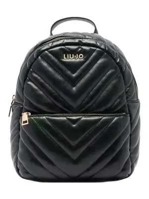 Liu Jo Quilted Chevron Backpack Black