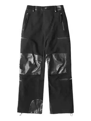 Helmut Lang Leather Straight-leg Trousers - Black