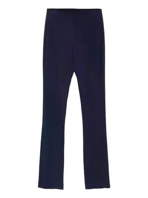 Patrizia Pepe Side-slit Trousers - Blue