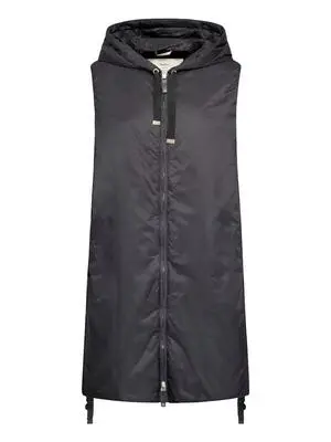 Max Mara Hooded Gilet - Black