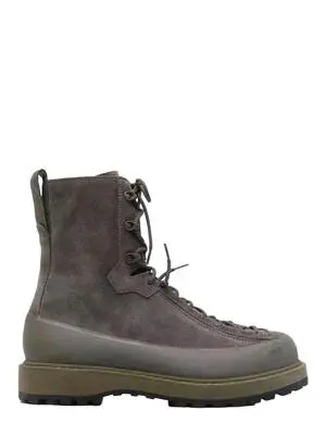 Stone Island 40mm Lace-up Suede Boots - Grey