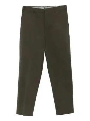 PT TORINO Wool-blend Straight Leg Trousers - Green