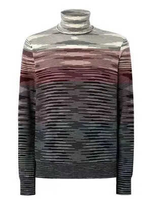 Missoni Striped Roll-neck Sweater - Multicolour