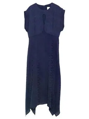 Ba&sh Inaia Asymmetric Midi Dress - Blue