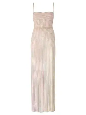 Missoni Metallic-Threading Maxi Dress White