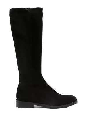 JULIE DEE Calf-suede Knee-high Boots - Black
