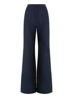 Missoni Zigzag Pattern Flared Trousers - Blue