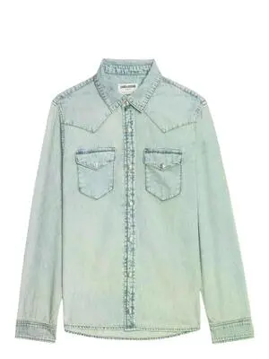 ZADIG&VOLTAIRE Stud-Embellished Denim Shirt