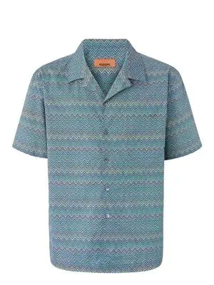 Missoni Zig-zag Short-sleeve Shirt - Blue