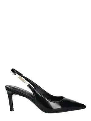 BOSS 75mm Leather Slingback Pumps