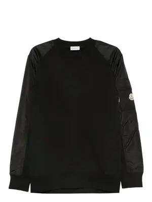 Moncler Panelled Sweater - Black