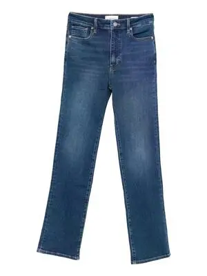 FRAME Whiskering-Effect Straight Leg Jeans
