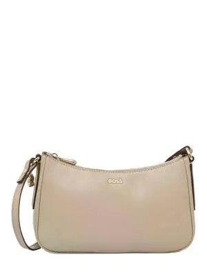 Hugo Boss Logo-plaque Cross-body Bag - Neutrals