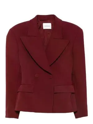 Andamane Double-breasted Jacket - Red