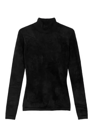 Versace High-neck Embellished Sweater - Black