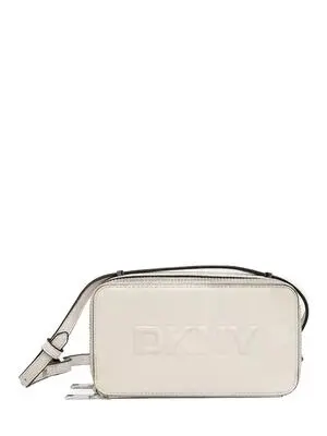 Dkny Logo-embossed Zip-top Bag - Neutrals