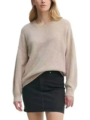 GESTUZ Balloon-sleeve Cashmere Sweater - Neutrals