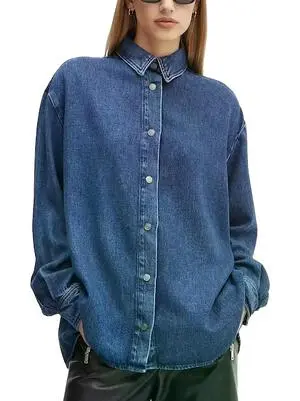 WON HUNDRED Denim Button-fastening Shirt - Blue