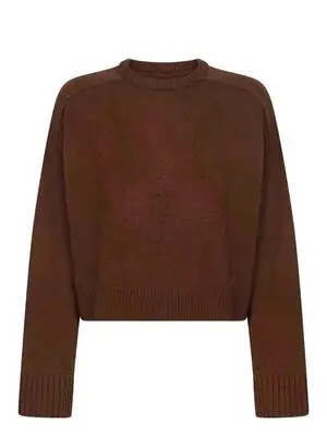 Loulou De Saison Bruzzi Crew-Neck Sweater Brown