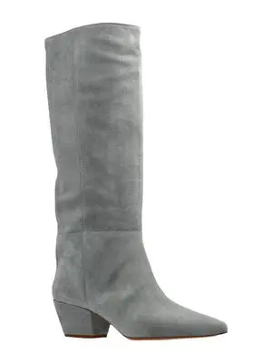 FORTE_FORTE Suede Knee-high Boots - Grey