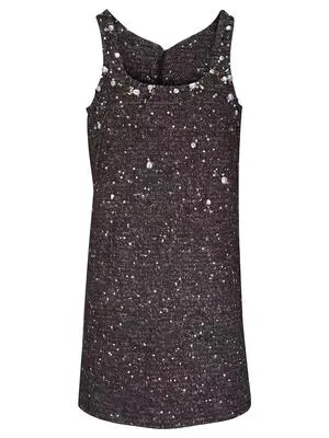 Dorothee Schumacher Embellished Mini Dress - Brown