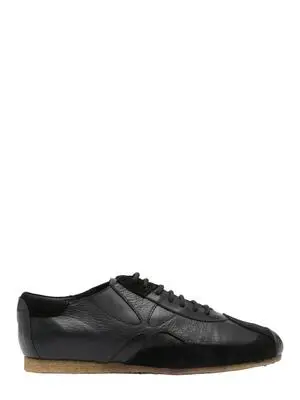 STEFAN COOKE Leather Lace-up Trainers - Black