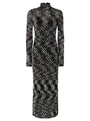 Missoni Patterned Midi Dress - Black